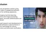 Signature Recognition System Using Python With Conclusion Pptx