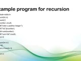 Simple Program Recursion Problem Solving Pptx