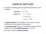 Simplex Method Ppt