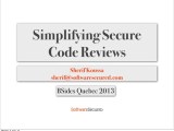 Simplified Security Code Review Process Ppt