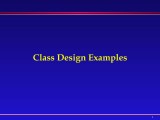 Java Class Design Examples Ppt