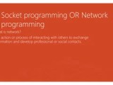 Socket Programming Or Network Programming Pptx Computer Networking