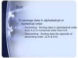Sorting Databases Ppt