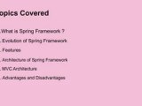 Spring Framework Tutorial Pptx