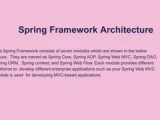 Spring Framework Tutorial Pptx