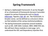 Spring Framework1 Pptx Java Notes Collection Pptx