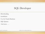 Oracle Sql Developer Tutorial Pptx