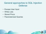 Sql Injection Defense In Python Pptx