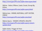 Sqlite Tutorial Pdf