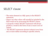 Sql Select Clause Ppt