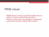 Sql Select Clause Ppt