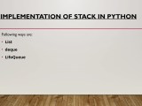 Data Structure Stack Operation In Python Pptx