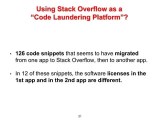 Stack Overflow Code Laundering Ppt