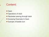Stack And Parameters Passing Through Stack Pptx