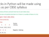 Stacks In Python Will Be Made Using Lists Pdf
