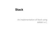 Stack Using Array Pptx