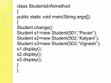 Static Members Java Pptx