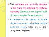 Static Members Java Pptx