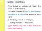 Static Members Java Pptx