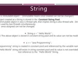 String Builder String Buffer Java Programming Pptx