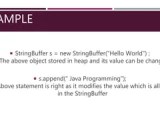 String Builder String Buffer Java Programming Pptx
