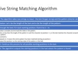 String Matching Algorithm String Matching Algorithm String Matching