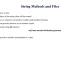 String Methods And Files Pptx