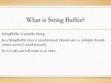 String String Builder String Buffer Pptx