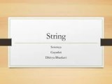 String String Builder String Buffer Pptx