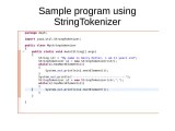 Stringtokenizer In Java Pdf