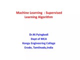 Supervised Machine Learning Algorithm Pdf