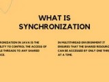 Java Presentation On Synchronization In Multithreading Pdf