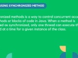 Java Presentation On Synchronization In Multithreading Pdf