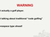 Teeing Up Python Code Golf Pptx