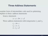 Three Address Code In Compiler Design Pptx