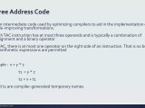Three Address Code In Compiler Design Pptx