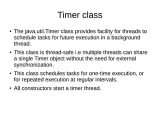 Timer Class In Java Pdf