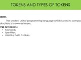 Tokens In Java Java Java Java Javascript Pptx