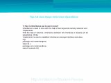 Top 10 Java Oops Interview Questions Ppt