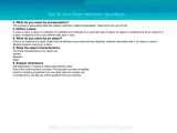 Top 10 Java Oops Interview Questions Ppt