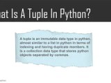 What Is Tuple In Python Python Tuple Tutorial Edureka Pdf
