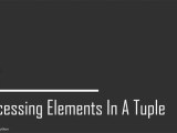 What Is Tuple In Python Python Tuple Tutorial Edureka Ppt