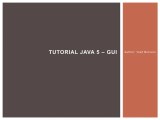 Tutorial Java 5 Interfata Grafica Pptx