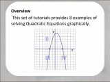 Tutorials Solving Quadratics Graphically Ppt