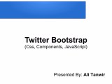 Twitter Bootstrap Css Components And Javascript Ppt