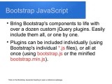 Twitter Bootstrap Css Components And Javascript Ppt