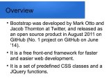 Twitter Bootstrap Css Components And Javascript Ppt