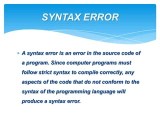 Programming Type Error Pptx