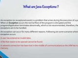 Java Exceptions And Exception Handling Pptx