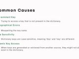 Understanding Keyerror In Python Causes And Prevention Ppt